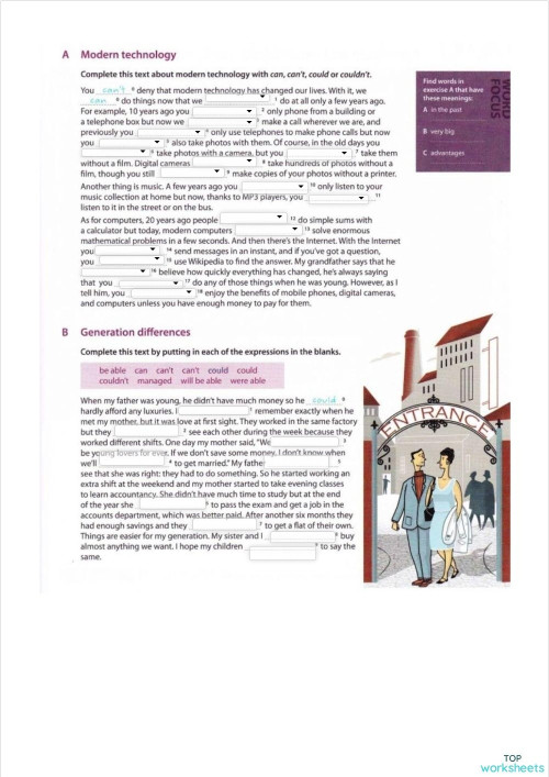 Lesson 104: More About Perfect Tenses Pg 204. Interactive worksheet | TopWorksheets