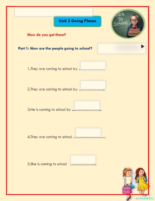 How do you get there? ใบงานเชิงโต้ตอบ | TopWorksheets