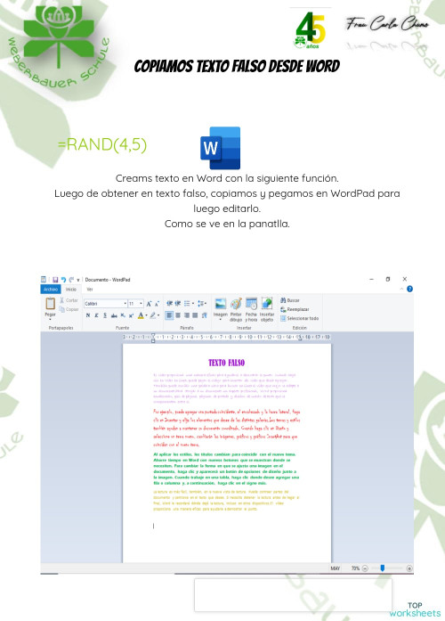 Comandos de Paint. Ficha interactiva | TopWorksheets