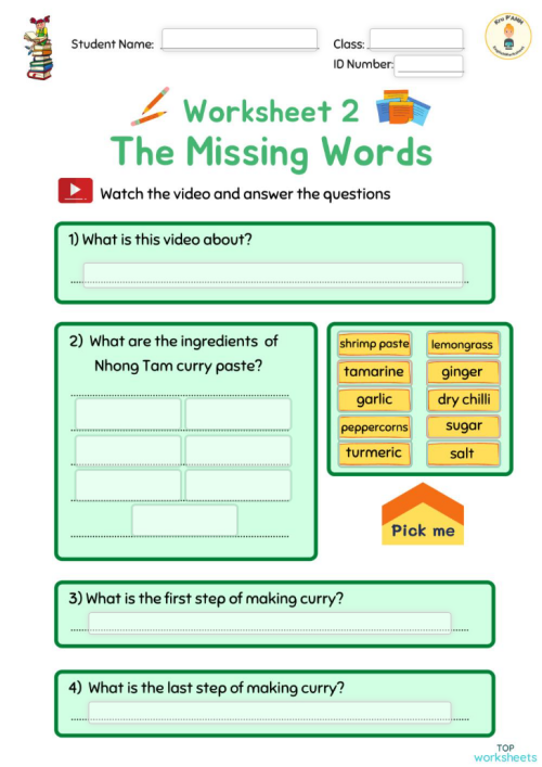 Worksheet 2-Youtube ใบงานเชิงโต้ตอบ | TopWorksheets