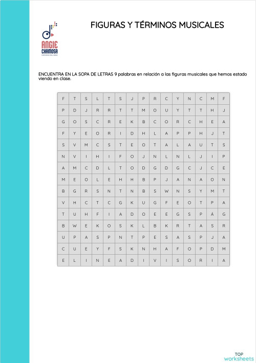 Signos musicales. Ficha interactiva | TopWorksheets