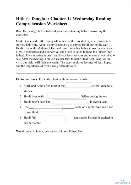 Reading: Personal information. Interactive worksheet | TopWorksheets