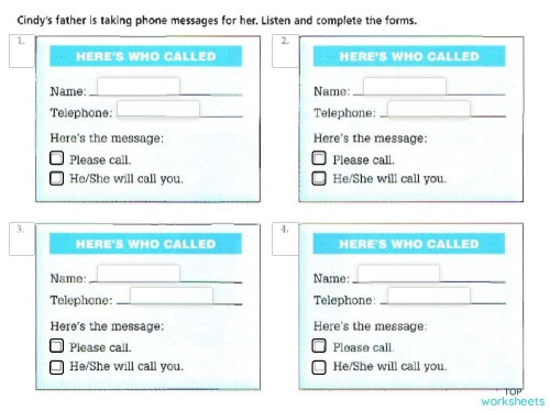 personal info (names). Interactive worksheet | TopWorksheets