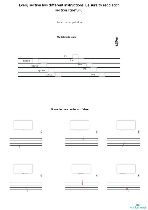Check Point Test: Music. Interactive worksheet | TopWorksheets