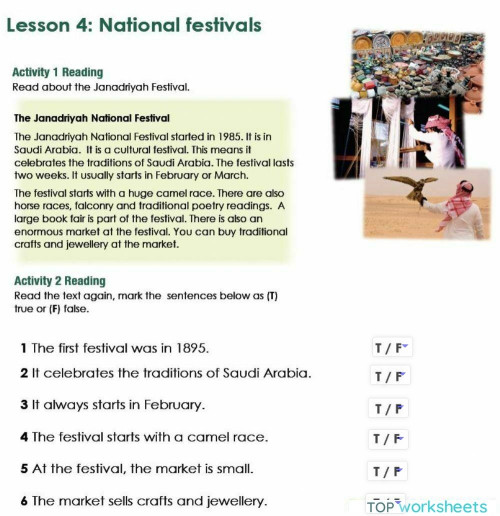 Access 8 - Unit 6 - Lesson 4 - Act 2. Interactive worksheet | TopWorksheets