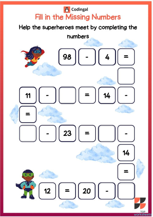 M_G03M09L20_WC02_Subtract_numbers_mentally_within_100_2. Interactive worksheet | TopWorksheets