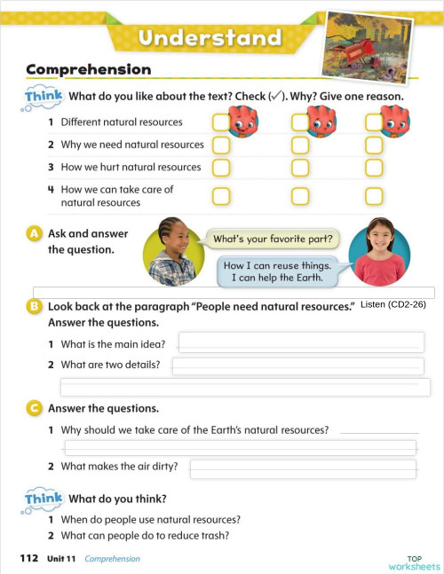 OD2 11 SB 112 Understand. Interactive worksheet | TopWorksheets
