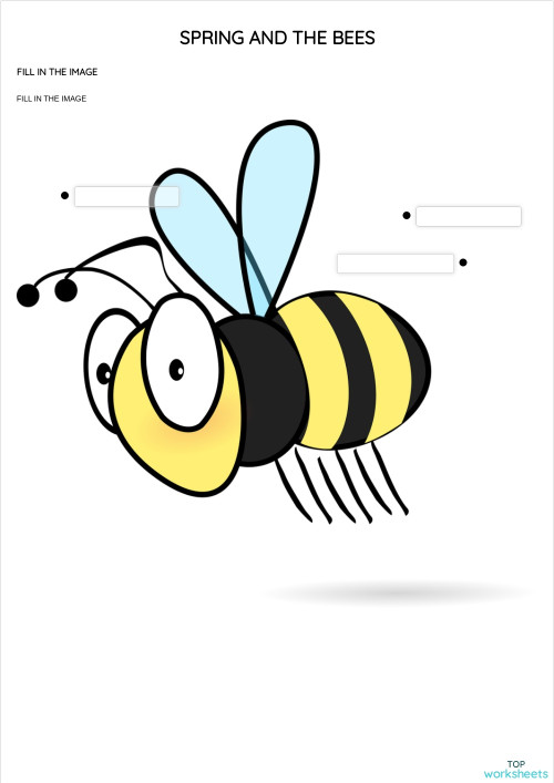 SPRING AND THE BEES. Interactive worksheet | TopWorksheets