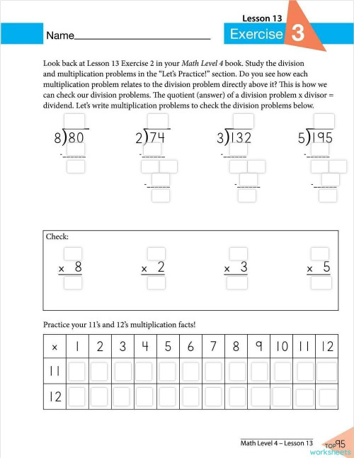 Lesson 13: Exercise 3 Pg 95. Interactive worksheet | TopWorksheets Lesson 13: Exercise 3 Pg 95. Interactive worksheet | TopWorksheets