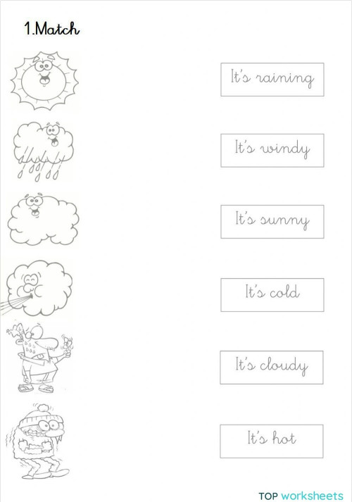 Match. Interactive worksheet | TopWorksheets