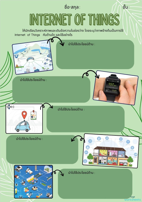 Graphic Design-IOT ใบงานเชิงโต้ตอบ | TopWorksheets