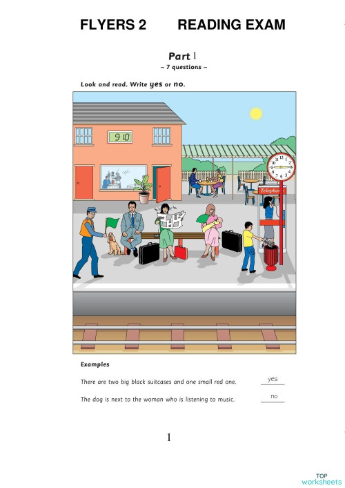 STARTERS 8 READING. Interactive worksheet | TopWorksheets