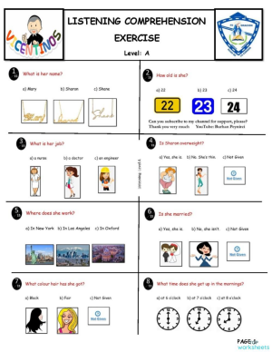 Verb to be Listening Class 1. Interactive worksheet | TopWorksheets