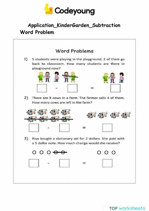 Subtraction for kg. Interactive worksheet | TopWorksheets