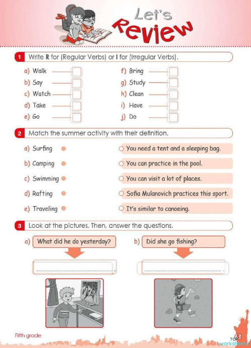 NGS 5-Uni.5-Pág.63. Ficha interactiva | TopWorksheets