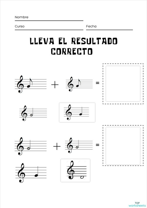 Intervalos (1). Ficha interactiva | TopWorksheets