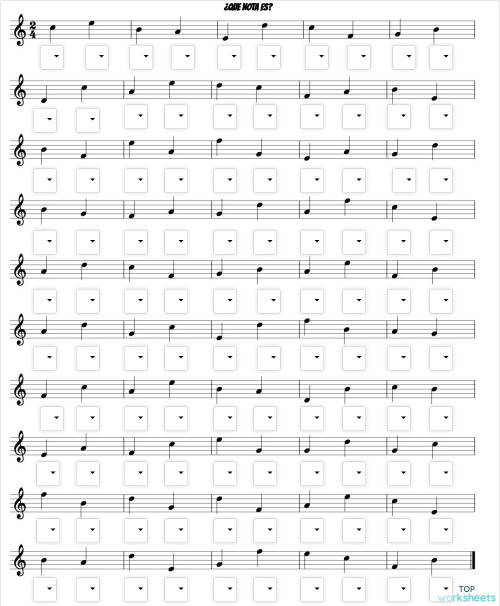 Aprendemos Las Notas Musicales Ficha Interactiva Topworksheets Nbkomputer
