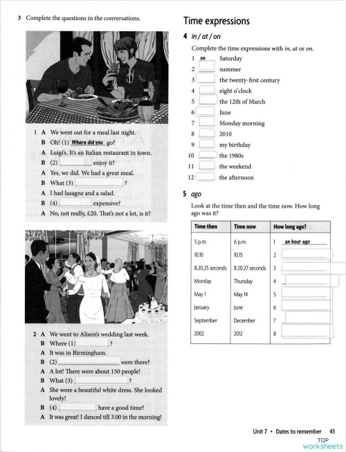 ELEMENTARY 7- PRACTICE 2. Interactive worksheet | TopWorksheets