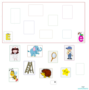 Vocal e. Ficha interactiva | TopWorksheets