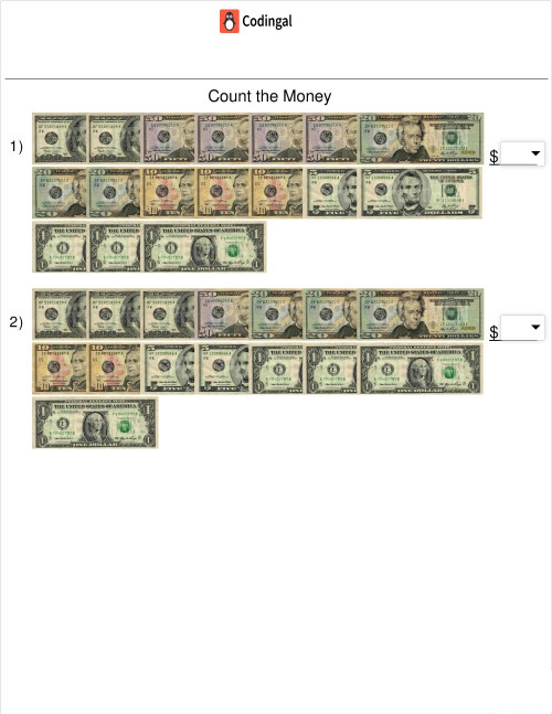 M_G02M16L68_WE01_Counting currency notes. Interactive worksheet ...