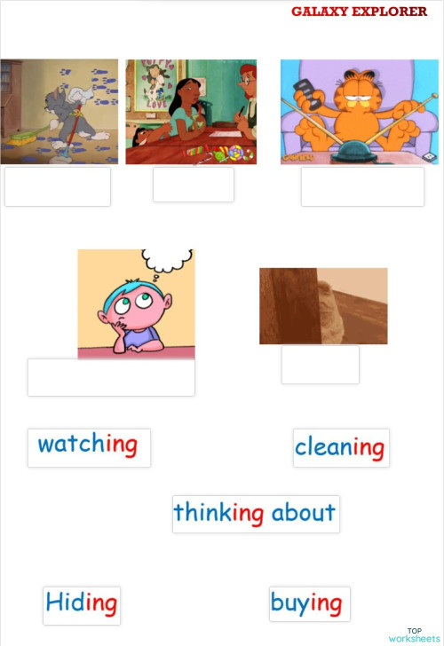 Verbing_01. Interactive worksheet | TopWorksheets