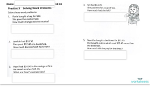 Chapter 11 MONEY EX 33. Interactive worksheet | TopWorksheets