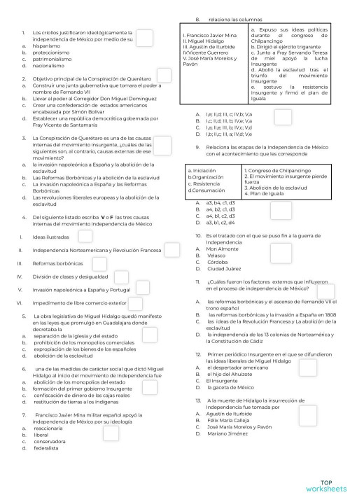 HISTORIA 1. Ficha interactiva | TopWorksheets