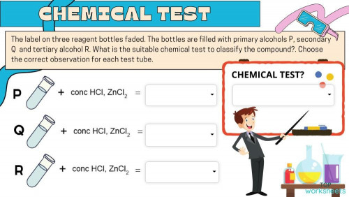 GAME CHEMICAL TEST 1. Interactive worksheet | TopWorksheets