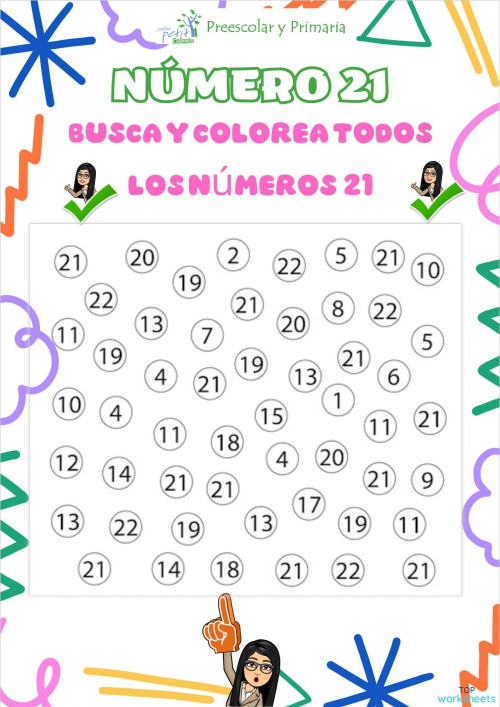 Tarea Núm. 21. Ficha interactiva | TopWorksheets