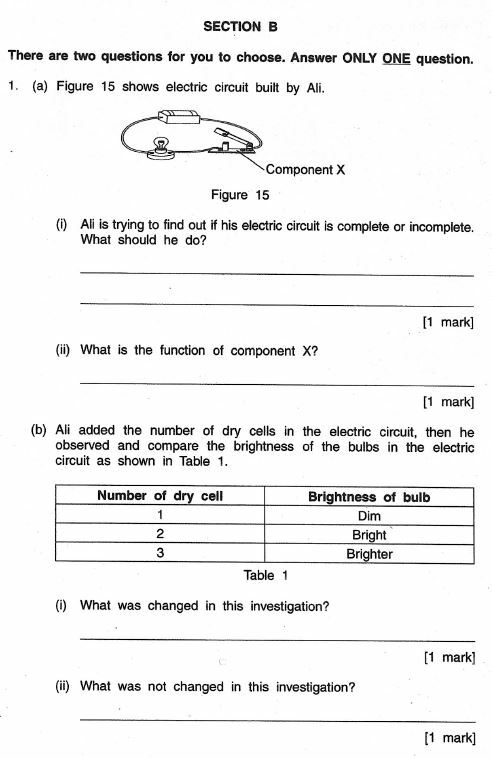 PSR Science 2017 Paper 2 - Ex 2. Interactive worksheet | TopWorksheets