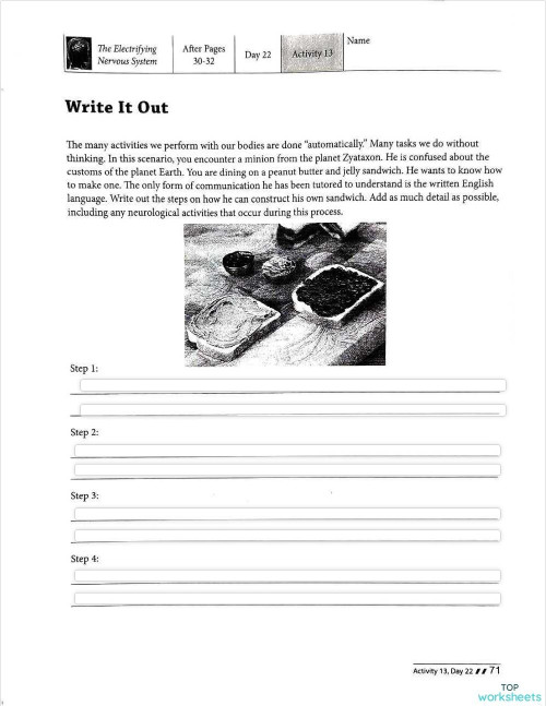 Activity 13: Write it Out Pg 71. Interactive worksheet | TopWorksheets