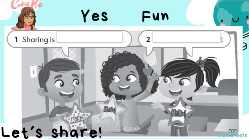 Reading_Let´s share!. Interactive worksheet | TopWorksheets