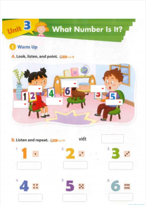 LIS_UP1_U3A_NUMBERS. Interactive worksheet | TopWorksheets
