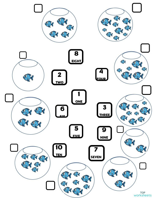 Numbers english. Ficha interactiva | TopWorksheets