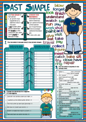 Simple Past Review. Interactive worksheet | TopWorksheets