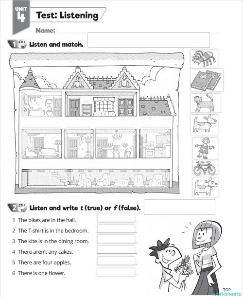Quick mind 3 Test 4. Interactive worksheet | TopWorksheets