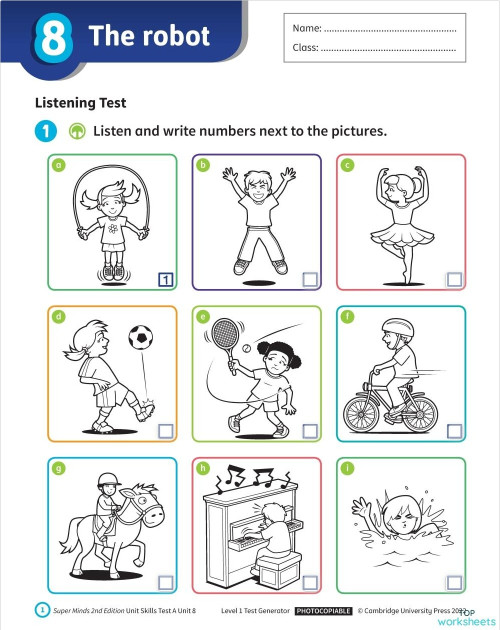 SM1 - Unit 8. Interactive worksheet | TopWorksheets