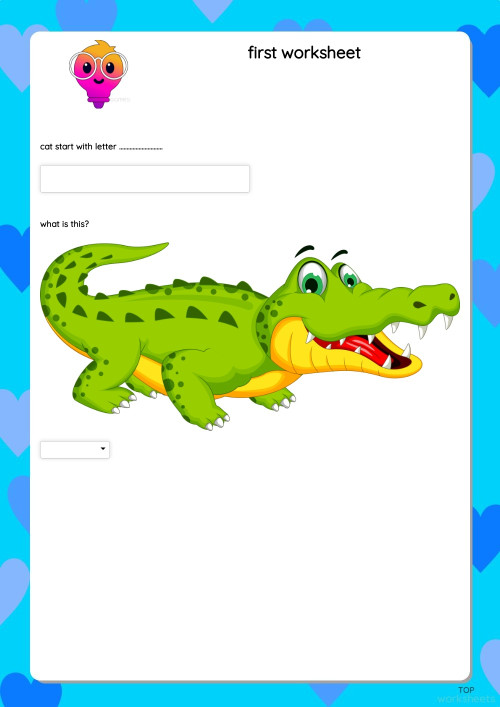 first worksheet. Interactive worksheet | TopWorksheets