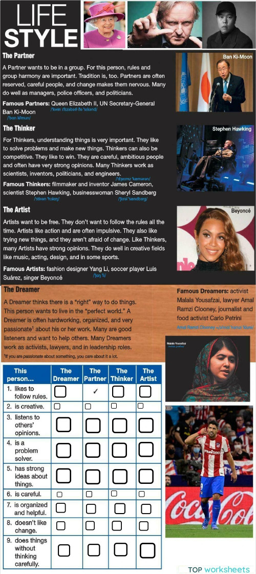 B07 U08LB reading. Interactive worksheet | TopWorksheets