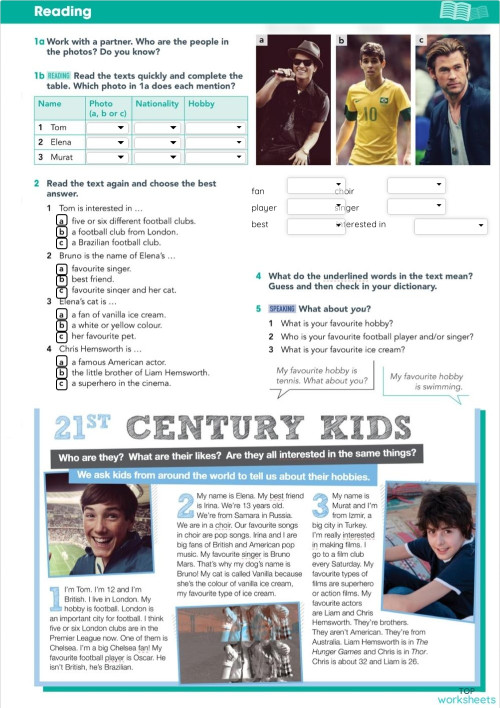 Blue Monday a2+. Interactive worksheet | TopWorksheets