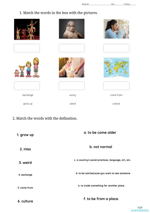 worksheet 1. Interactive worksheet | TopWorksheets