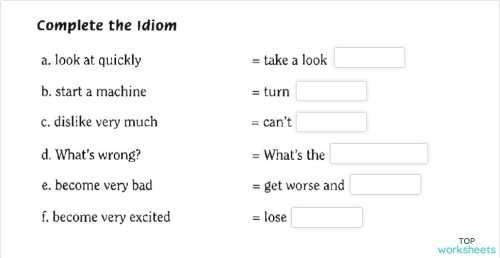 Get rid of that smell. Interactive worksheet | TopWorksheets