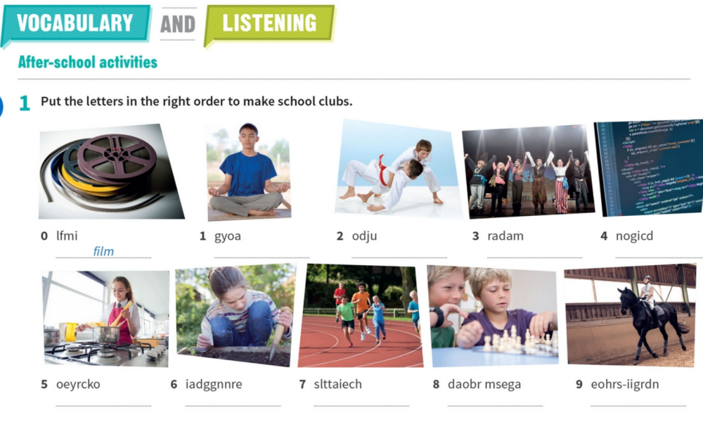 UNIT 10 VOCABULARY PAG 44. Interactive worksheet | TopWorksheets