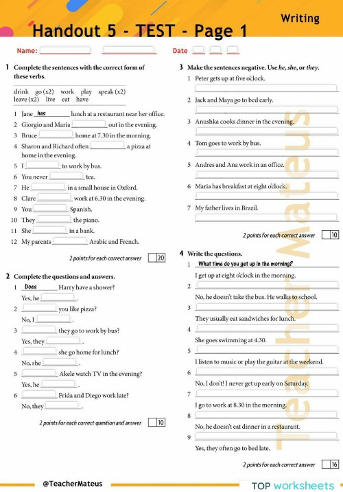 Other: interactive worksheets and online exercises | TopWorksheets