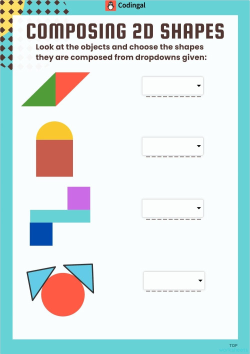 M_G01M18L60_WC02_Composing 2D Shapes. Interactive worksheet | TopWorksheets