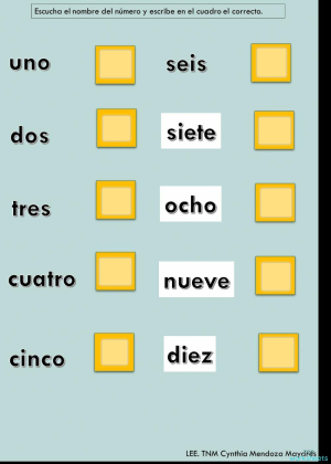 Matemáticas: Identifica el número y escribelo correctamente. Ficha ...