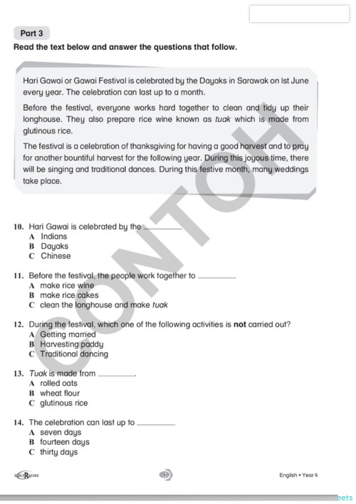 UASA-YEAR 4 - Part 1- Set 1. Interactive worksheet | TopWorksheets