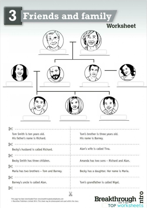 FAMILY QUIZ. Interactive worksheet | TopWorksheets