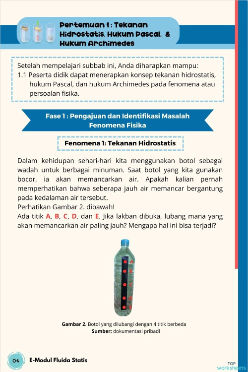 Pertemuan 1 (MAN IC TALA). Interactive worksheet | TopWorksheets