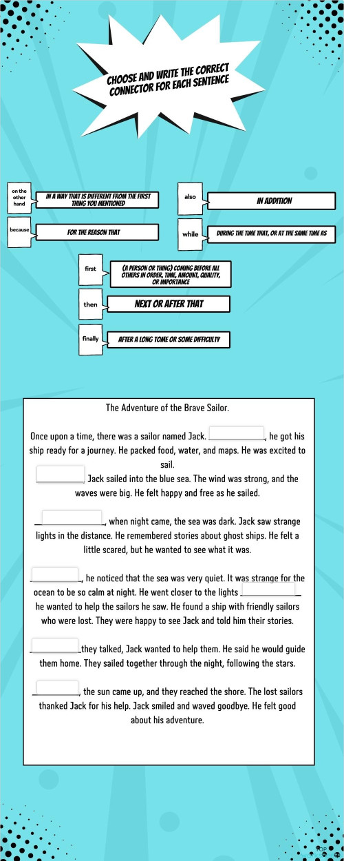 Connectors. Interactive worksheet | TopWorksheets